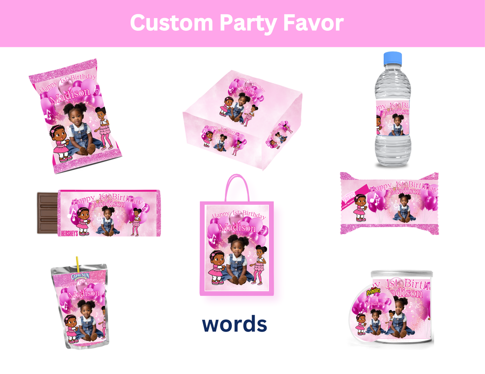 Canva Editable Gracie Coner Party Favor Templates Bundle
