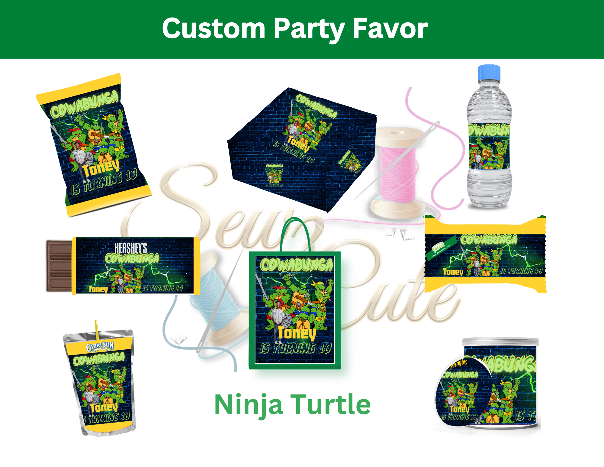 Canva Editable Ninja Turtles Template Bundle